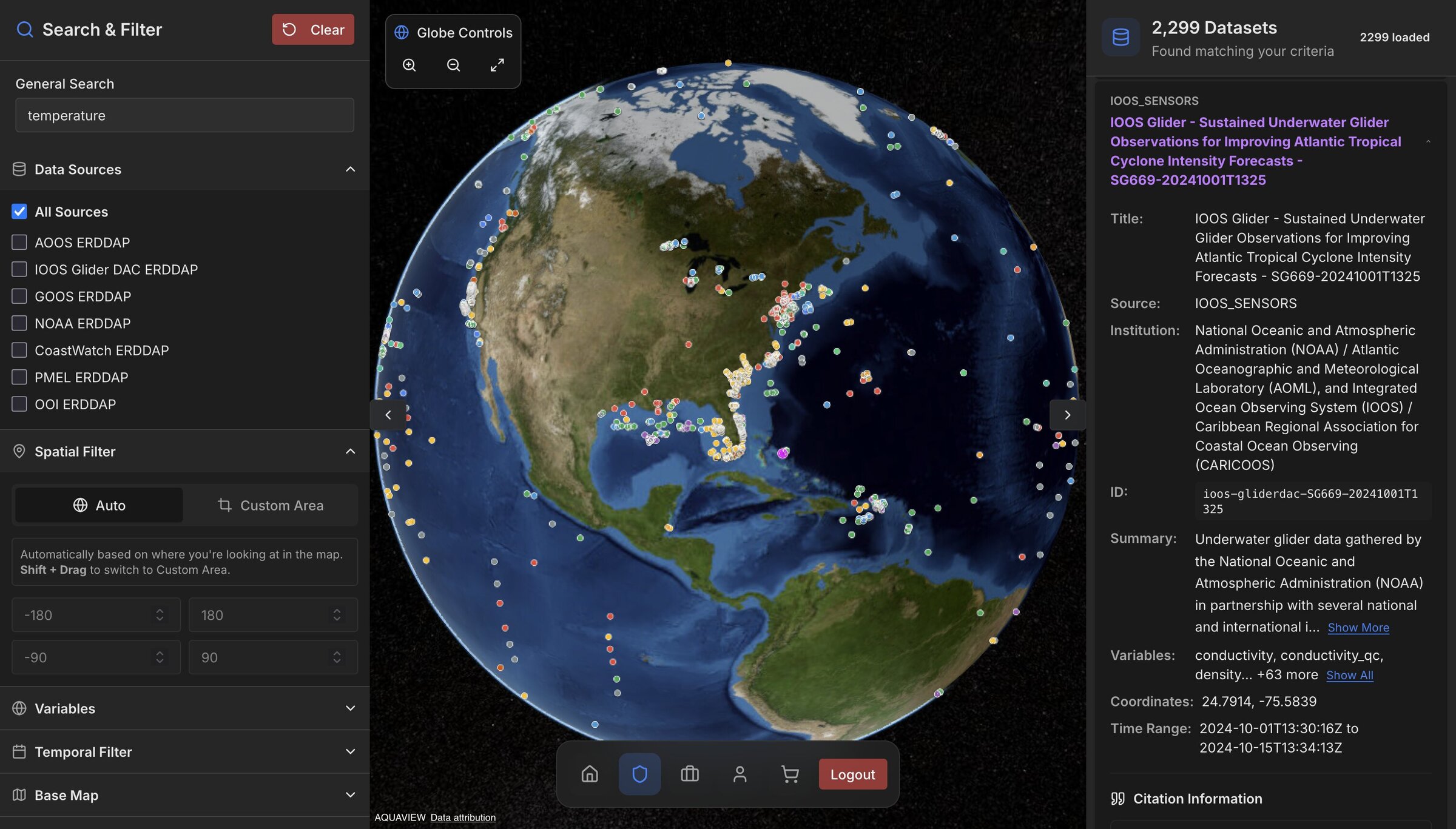 AQUAVIEW — Ocean Data Discovery Platform